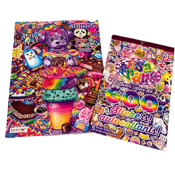 Lisa Frank | Office | Lisa Frank Book And Sticker Set | Poshmark